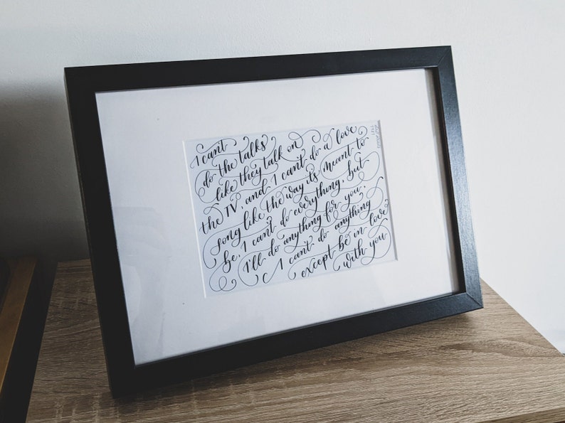 Romeo and Juliet Dire Straits 80s Calligraphy Brit Rock - Etsy