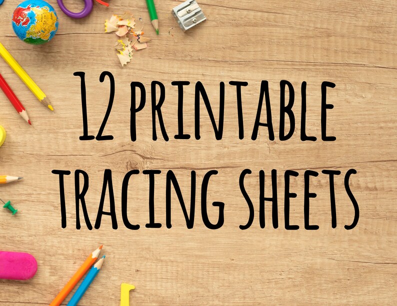 Preschool Line Tracing Worksheets Lines Trace Pages - Etsy