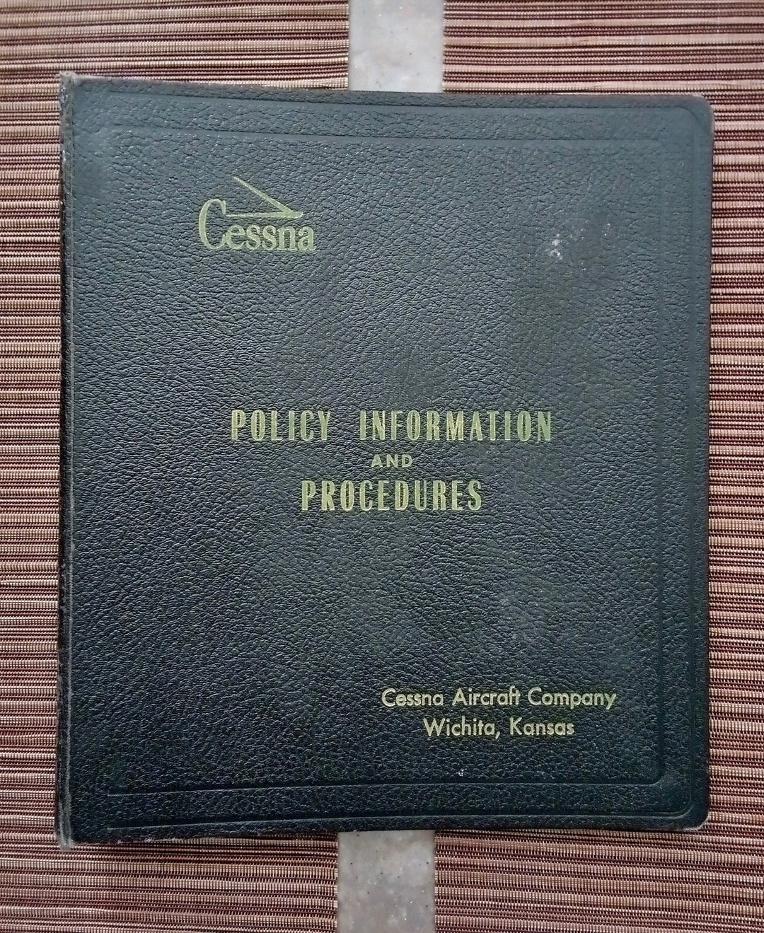 Vintage Cessna 3-ring Binder: 1950s Atomic Aviator Embossed Notebook - Etsy