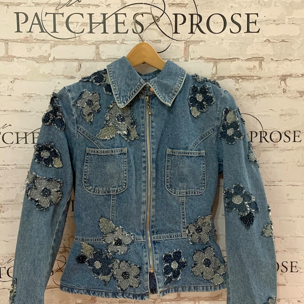 Denim Lace Jacket - Etsy