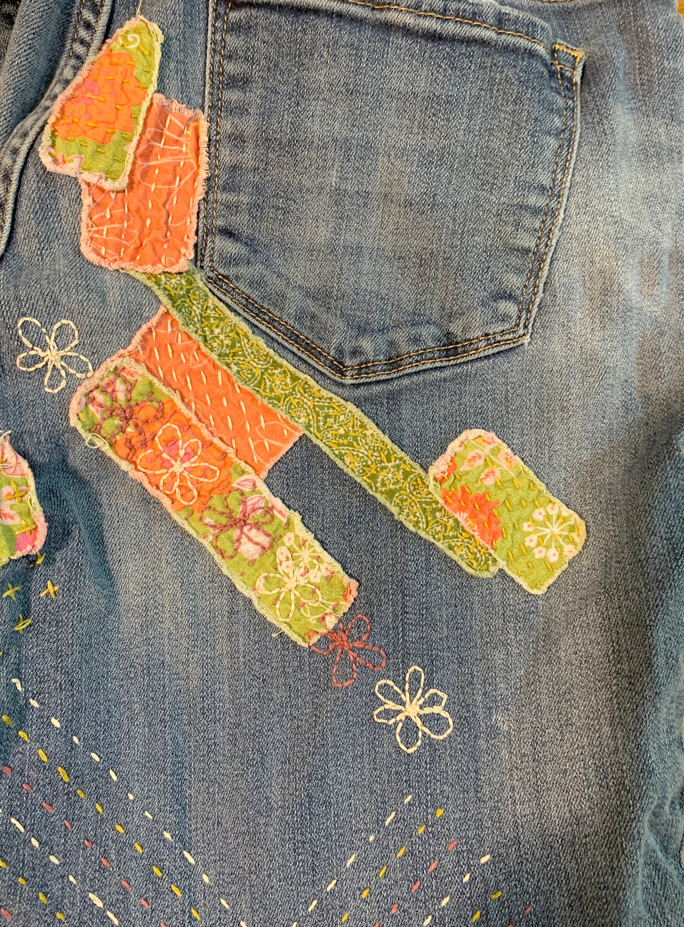 Custom Designed Appliquéd Jeans, Made to Order in Your Size - Etsy