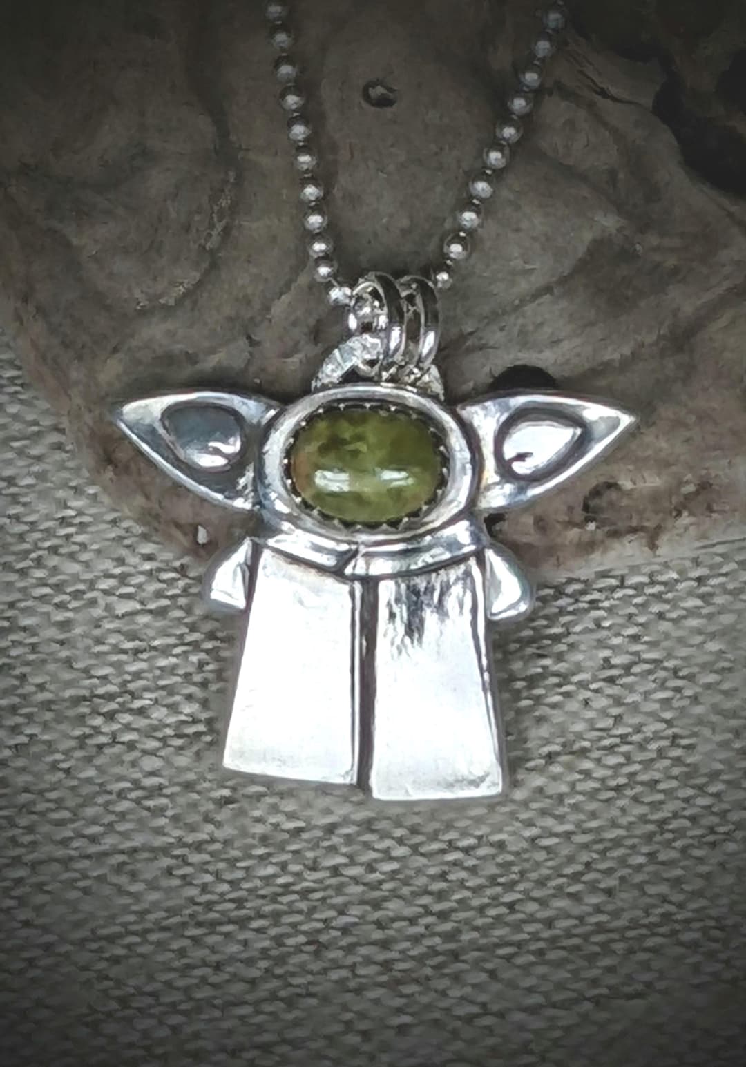 Baby Yoda Likeness Handcrafted Fine Silver Grogu Pendant - Star Wars ...