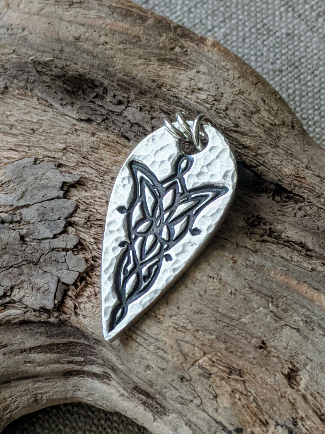 Elvish Evenstar Fine Silver Pendant: Lord of the Rings Fan Gift - Etsy