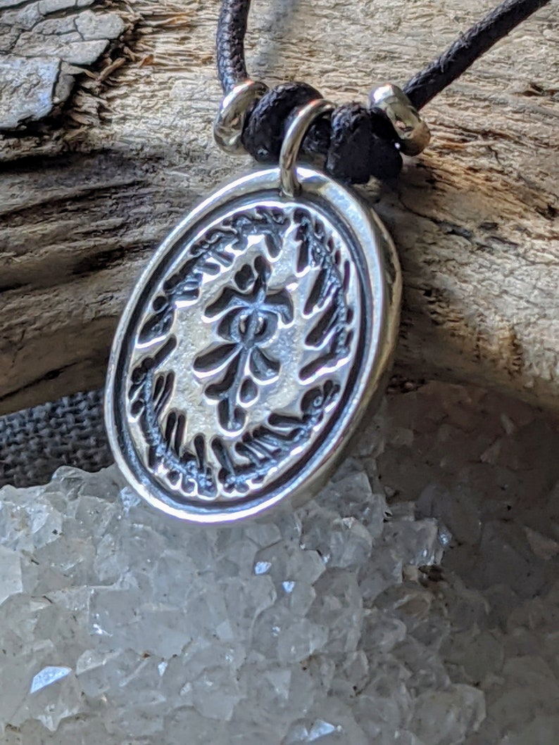 The one Ring and Tolkien Initial Fine Silver Pendant Lord of | Etsy