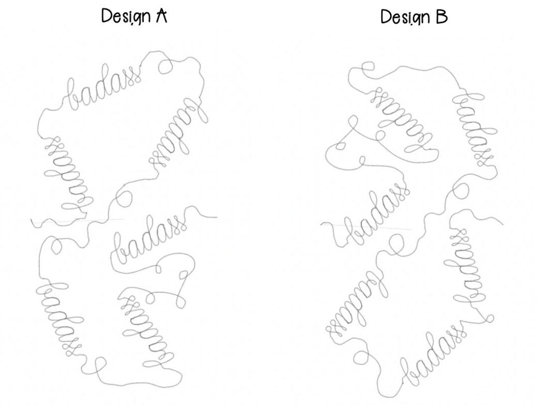 Badass Edge-to-edge Quilting Design - Etsy