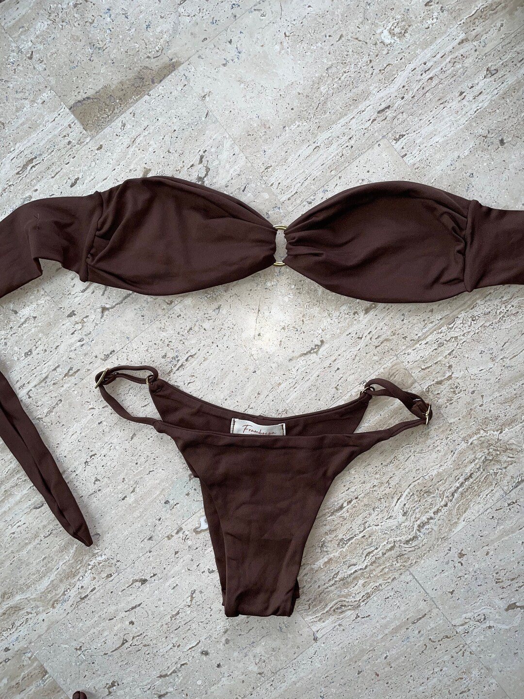 Best-seller Brown Brazilian Bikini Set - Etsy