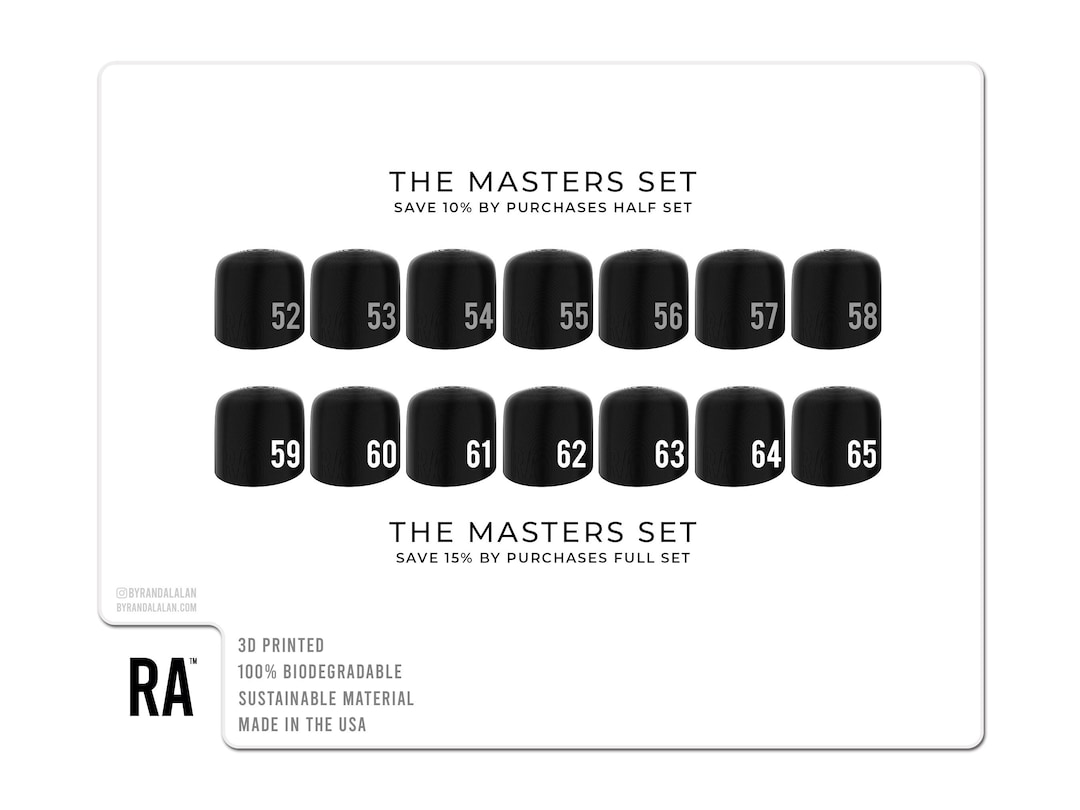 Hat Block - NEW Number 52 - Master Set Standard Height - 3D Printed ...