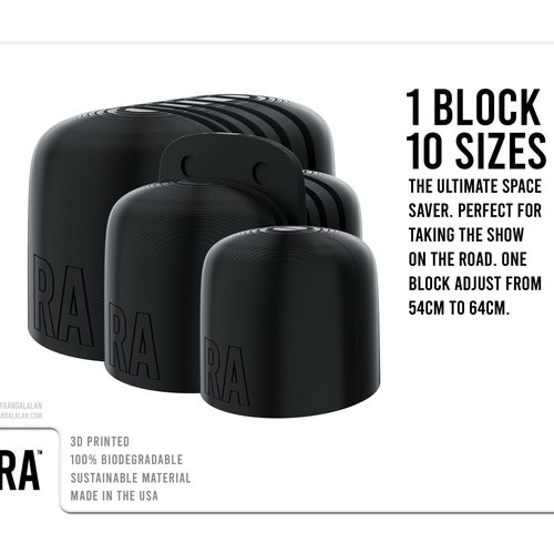 Hat Block TRAVELER Number 52 Height Options Available 3D - Etsy