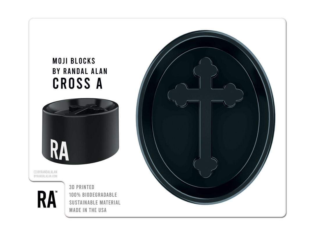 Hat Block - Moji Blocks by RA - CROSS A - 3D Printed - 100% ...