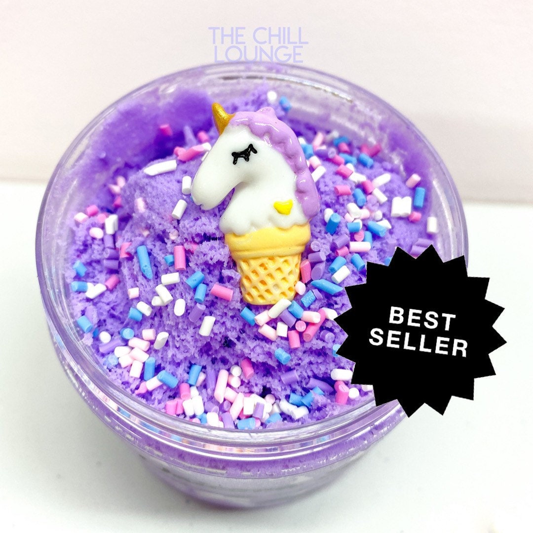 Unicorn Sundae With Sprinkles and Charm Cloud Slime Purple - Etsy
