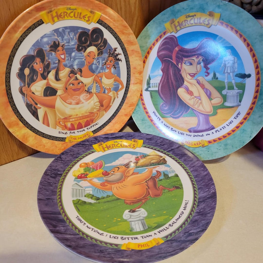 Vintage Mcdonalds Disney Hercules Plates 1997. Collectibles - Etsy