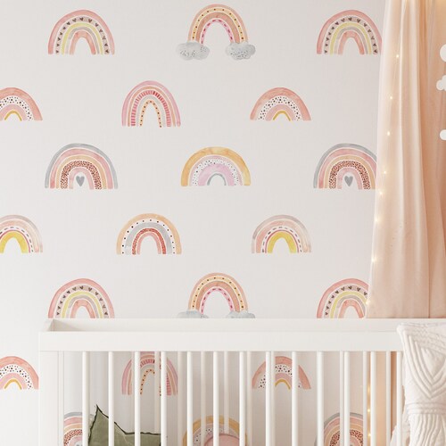 Colorful Rainbow Peel and Stick Wallpaper / Removable - Etsy