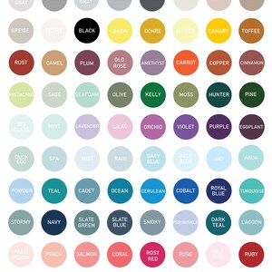 Wallpaper Color Chart Custom Color Chart Sample - Etsy
