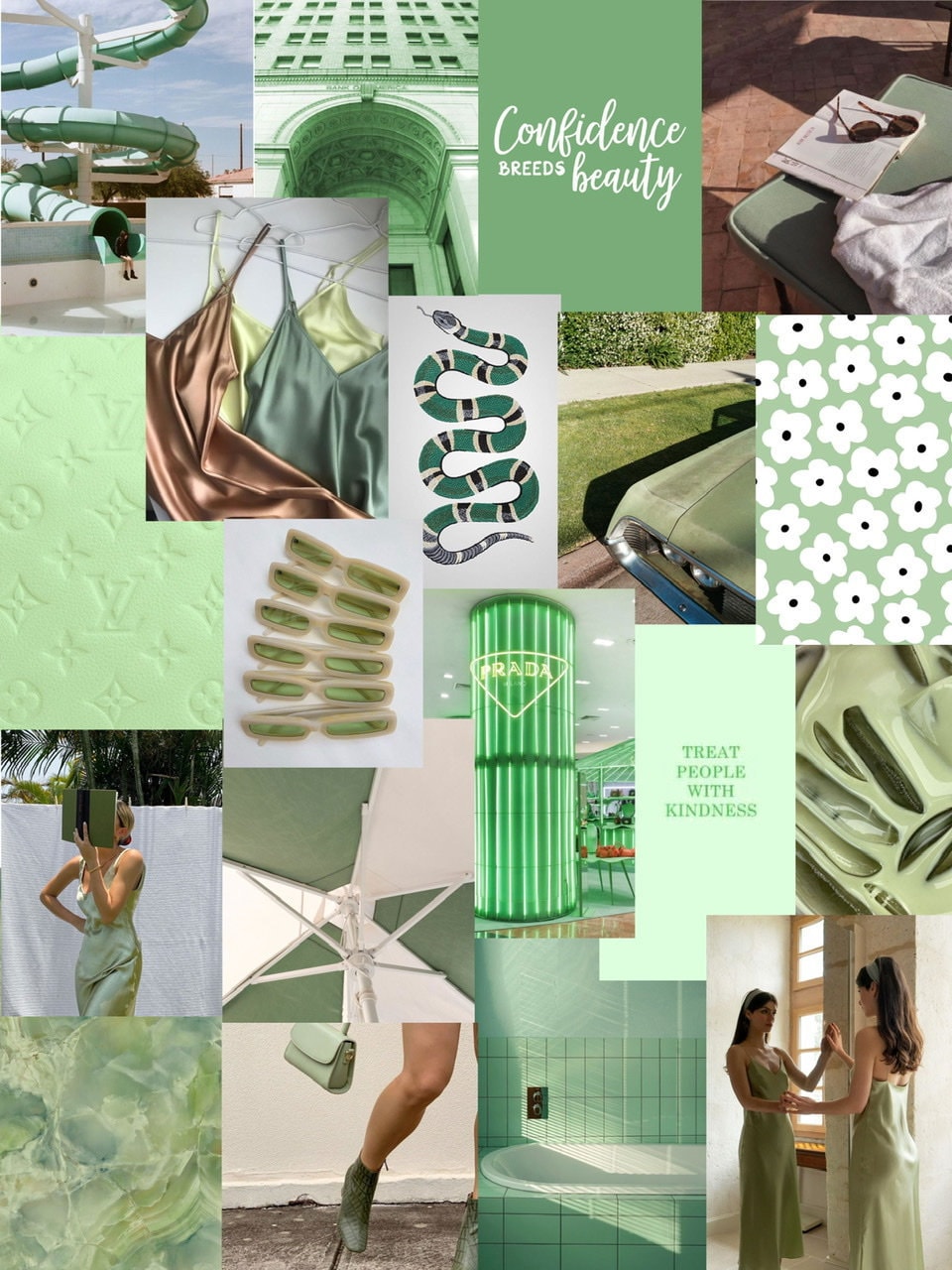 Matcha Green Designer Collage Pack Photo Kit - Etsy