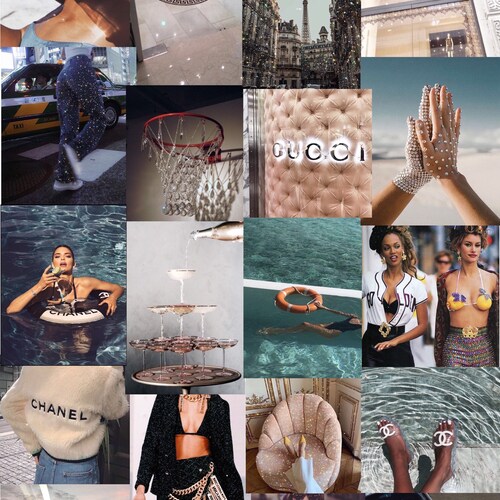 Boujee Gold Designer Art Collage Pack - Etsy