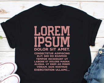Lorem Ipsum Shirt - Etsy