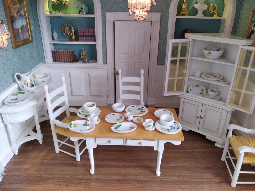 Unique China Set Country Wild Flowers 27 Pieces - Etsy
