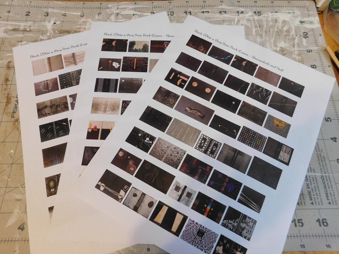 More! Dollhouse Book Covers Black, White & Grey - Etsy