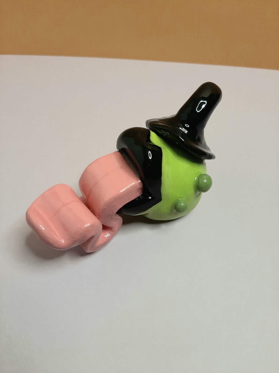 Evil With Mouth Paintbrush Holder With Glow in the Dark Ghost - Etsy