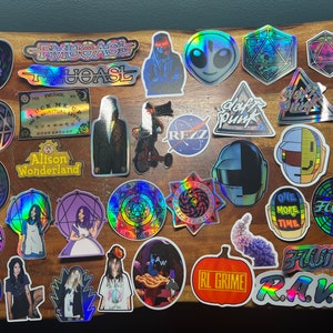 EDM and Music Festival Stickers Swipe to See All put in Order Notes ...