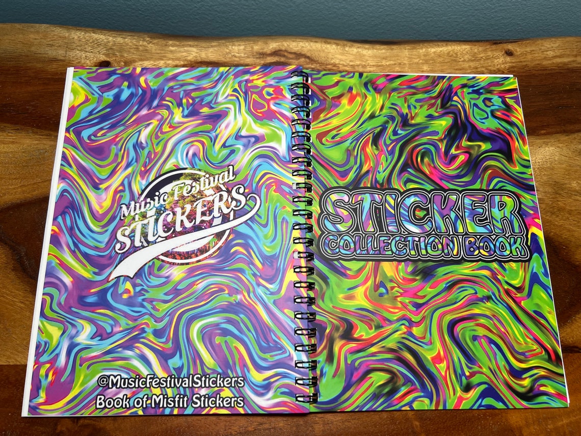 Sticker Collection Book. Reuseable Sticker Book 50 Pages of Sticker ...