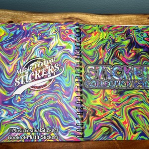 Sticker Collection Book. Reuseable Sticker Book 50 Pages of Sticker ...
