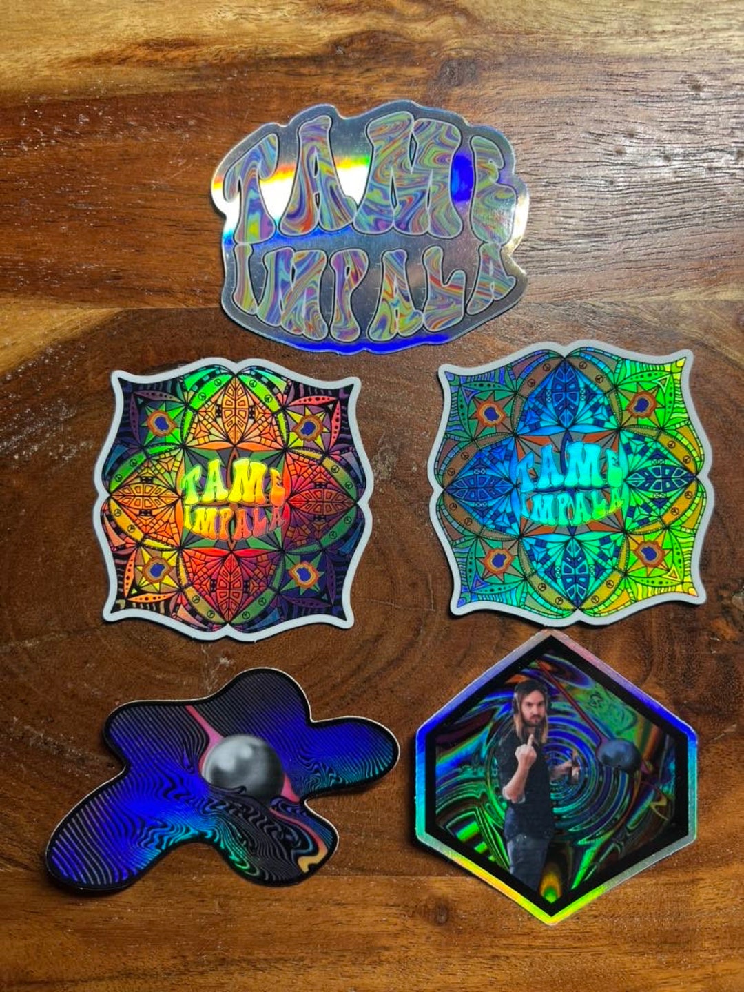 Tame Impala Holographic Vinyl Sticker Pack 2-2.5 Inch Stickers - Etsy