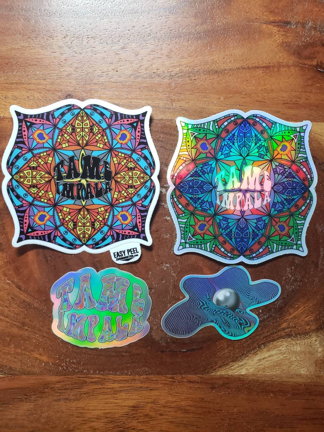 Tame Impala holographic vinyl sticker pack and Currents Magnet | Etsy