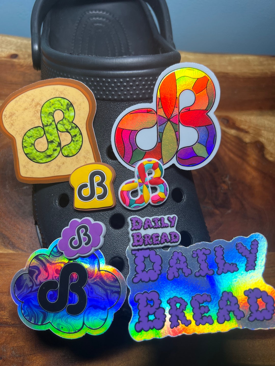 Daily Bread Clog Charms + Sticker Pack - Etsy