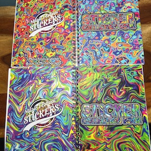 Sticker Collection Book. Reuseable Sticker Book 50 Pages of Sticker ...