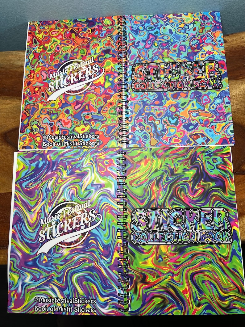 Sticker Collection Book. Reuseable Sticker Book 50 Pages of Sticker ...