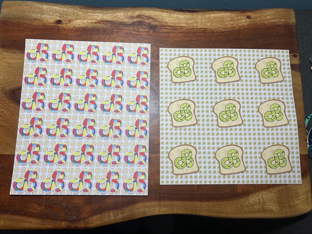 Daily Bread EDM Blotter Art Wall Art Collab With Backyardblotterart - Etsy