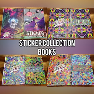 Sticker Collection Book. Reuseable Sticker Book 50 Pages of Sticker ...