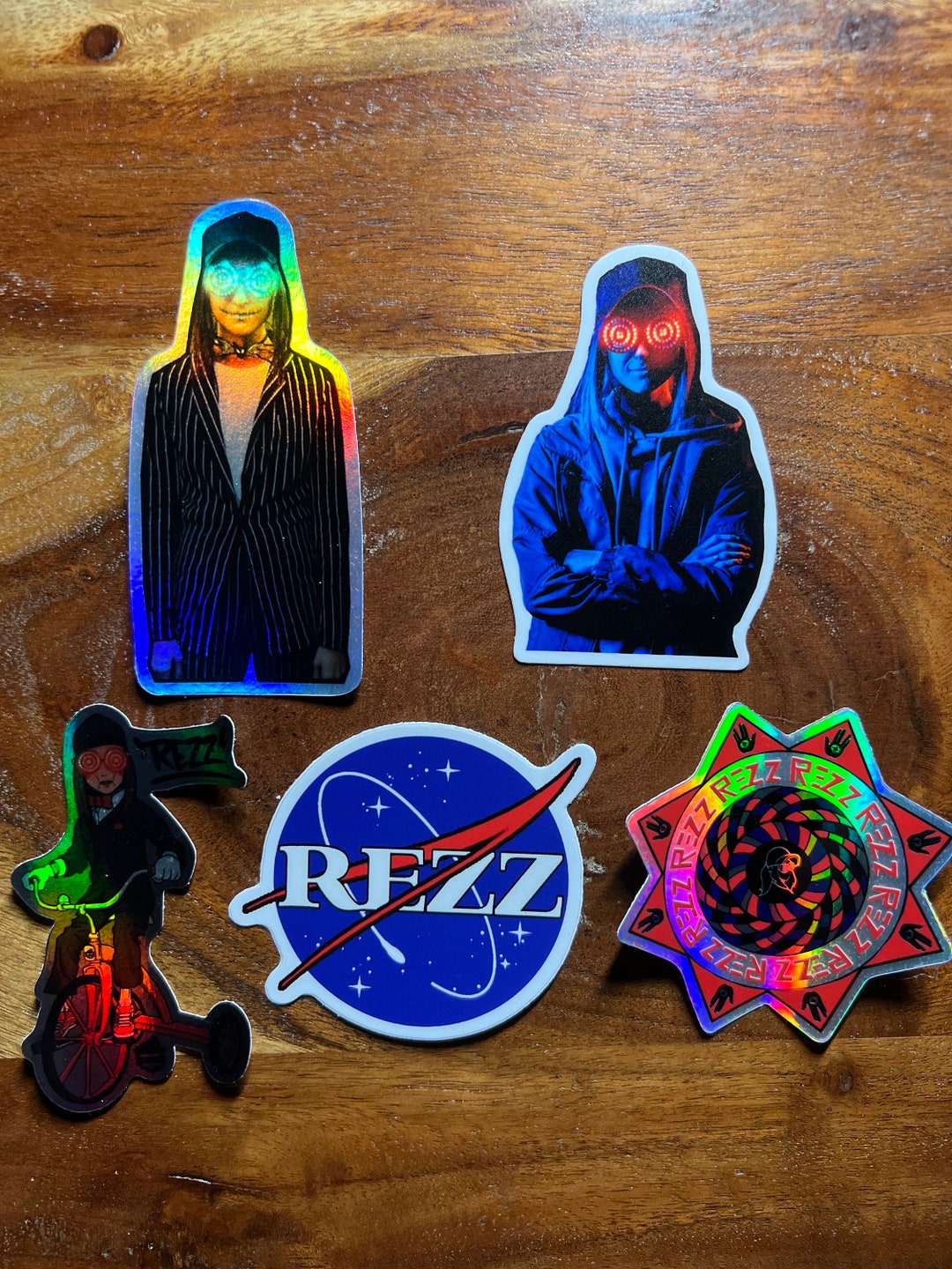 Rezz Holographic Vinyl Sticker Pack 2-2.5 Inches - Etsy