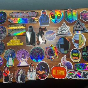 EDM and Music Festival Stickers Swipe to See All put in Order Notes ...