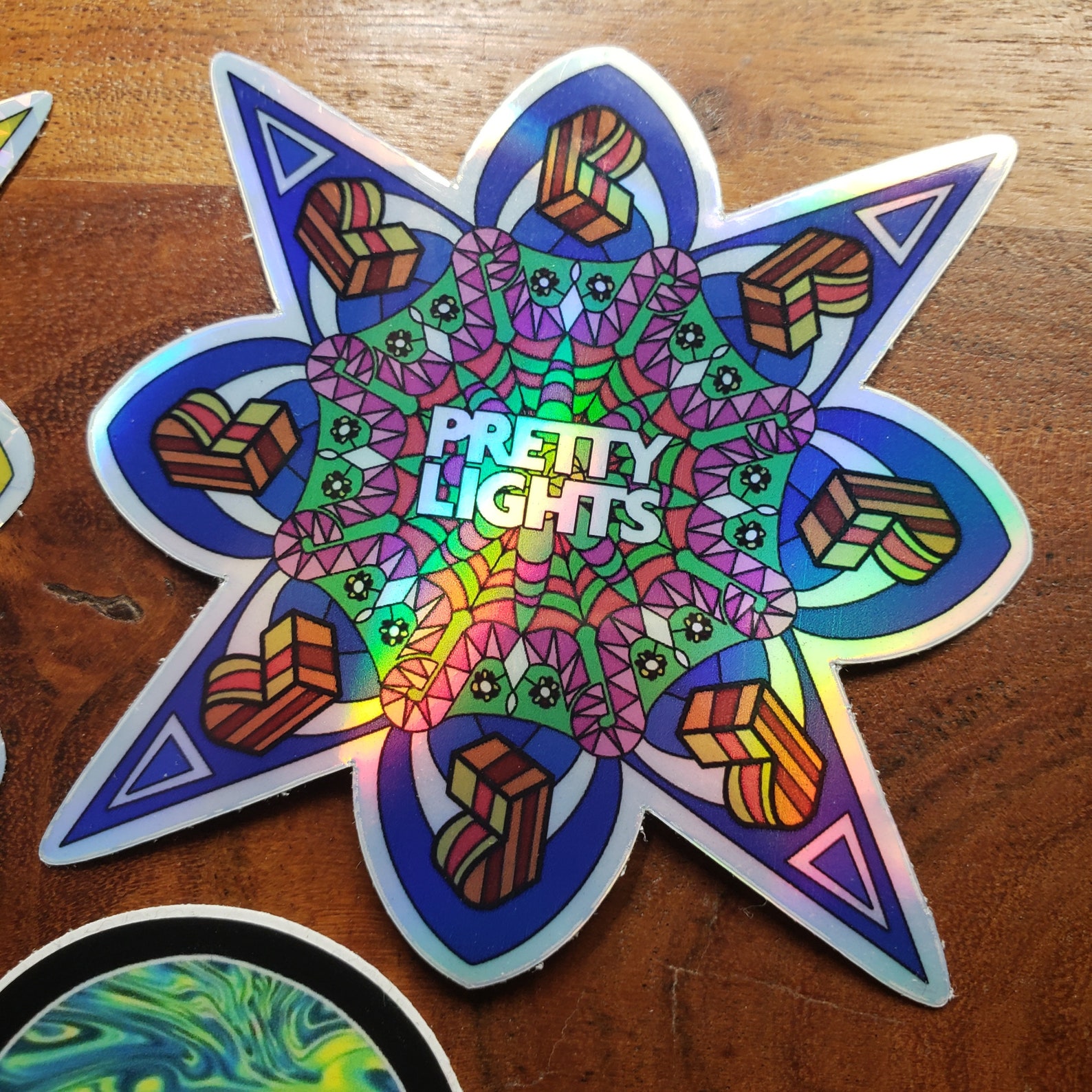 Pretty Lights holographic vinyl sticker pack | Etsy