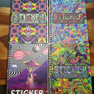 Sticker Collection Book. Reuseable Sticker Book 50 Pages of Sticker ...