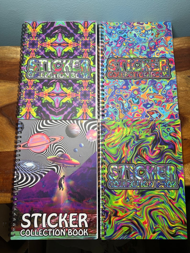 Sticker Collection Book. Reuseable Sticker Book 50 Pages of Sticker ...