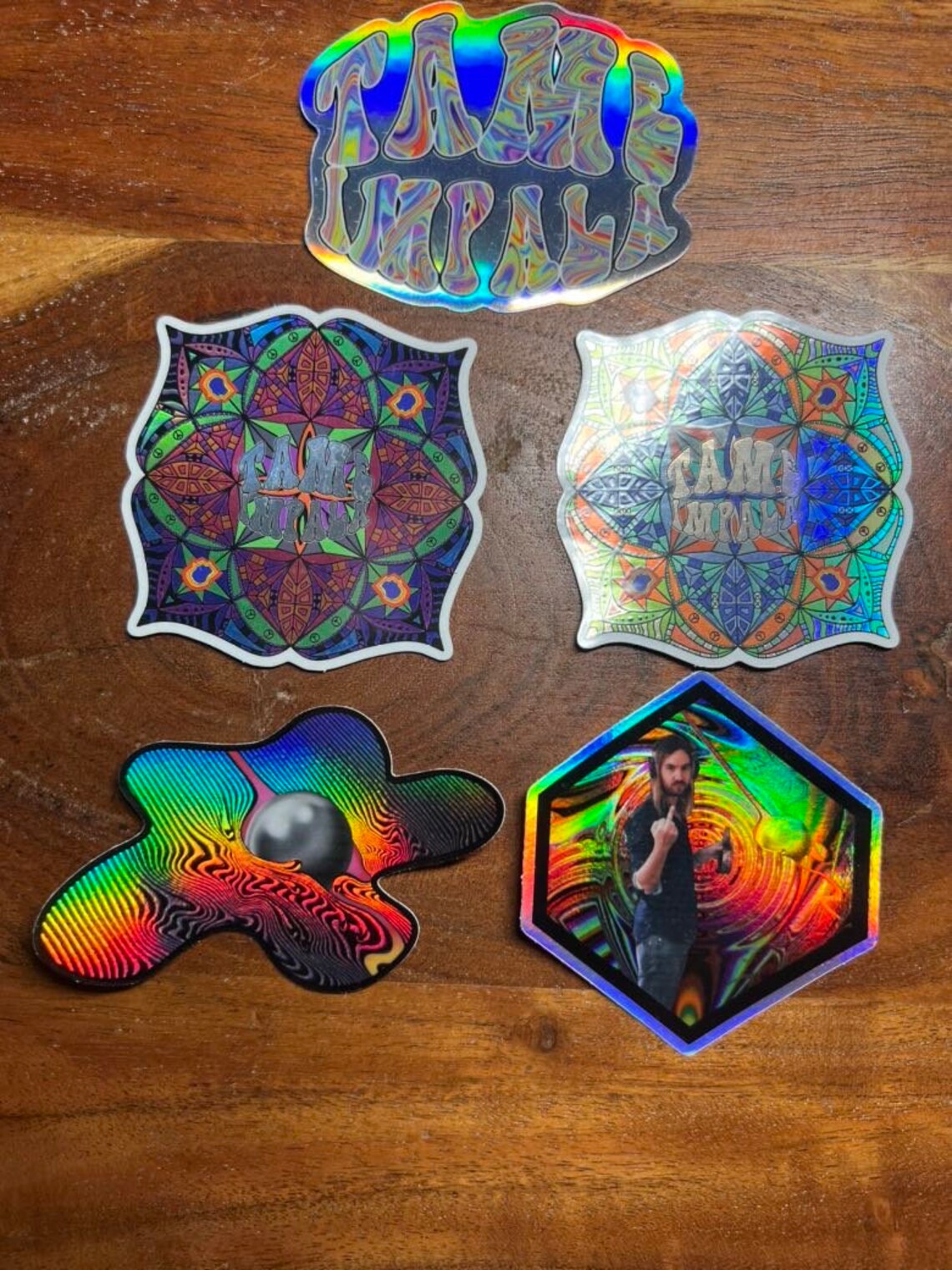Tame Impala Holographic Vinyl Sticker Pack 2-2.5 Inch Stickers - Etsy
