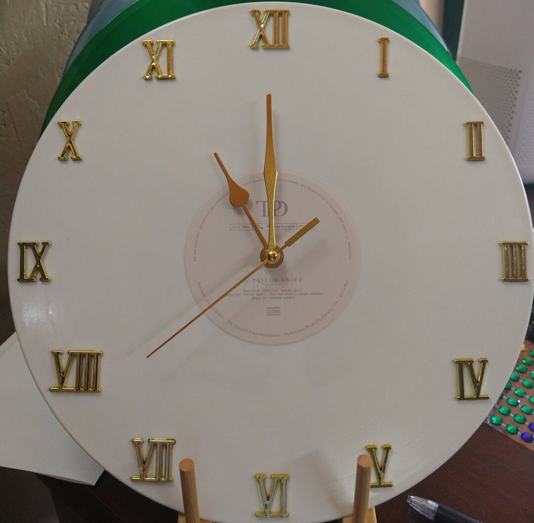 Taylor Swift TTPD Clock - Etsy