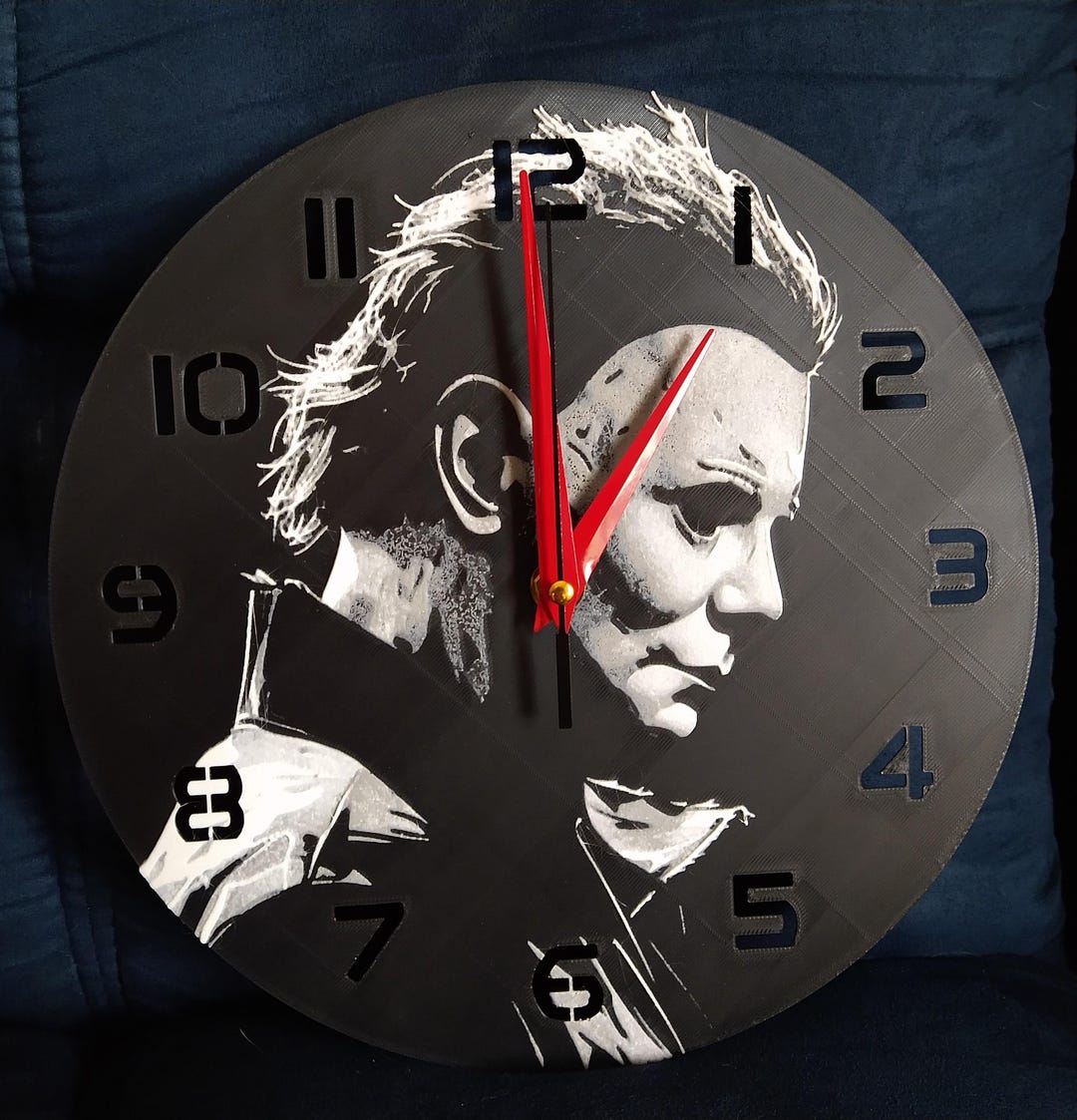 Scary Theme 3D Print Clock - Etsy