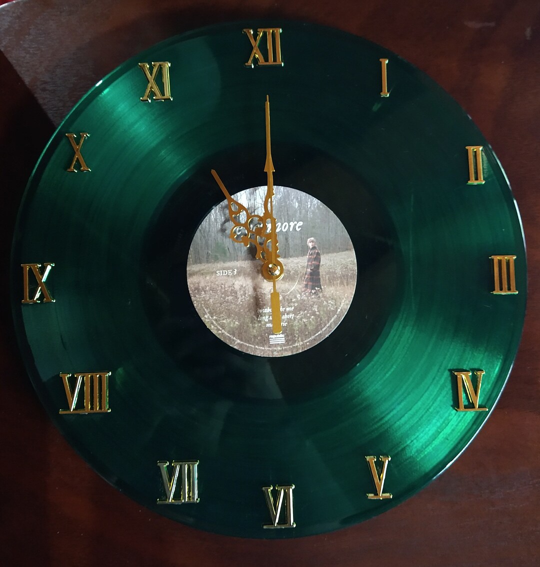 Taylor Swift Vinyl Record Evermore Clock - Etsy