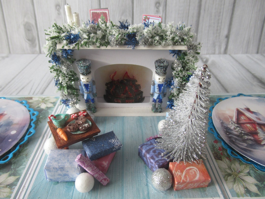 Christmas Fire Place Themed Exploding Box - Etsy