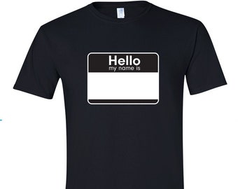 Hello My Name is "sir" Unisex T-shirt - Etsy
