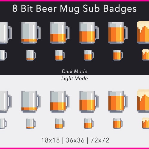 Beer Twitch Badges Bit Badges Channel Points Discord Badges - Etsy