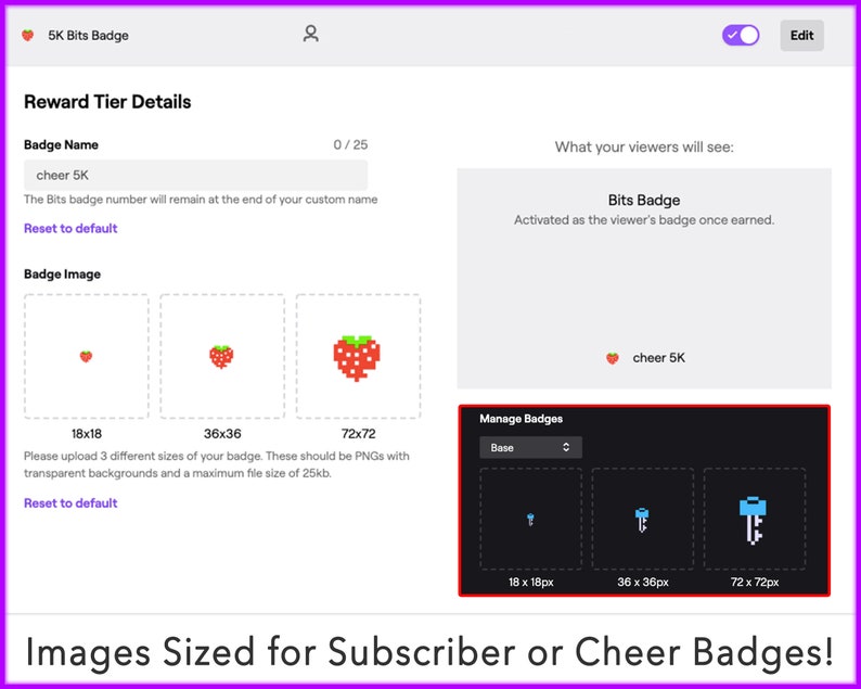 8 Bit Arcade Pac-man Twitch Cheer Badges - Etsy