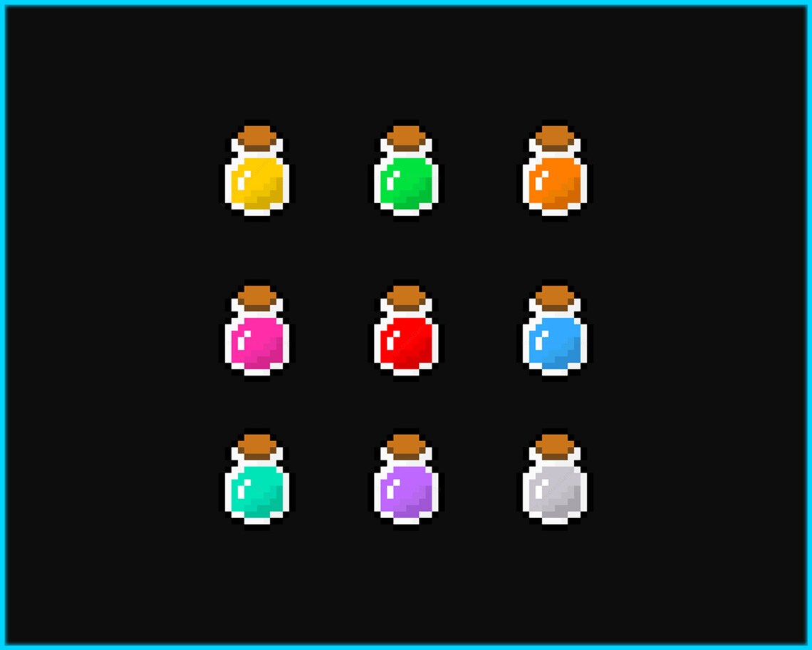 8 Bit Potions Twitch Cheer Badges - Etsy