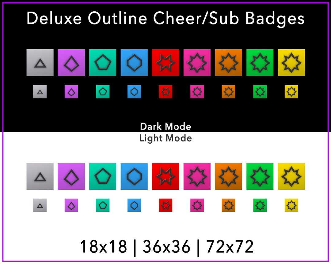Bit Badges Twitch Cheer Badges - Etsy