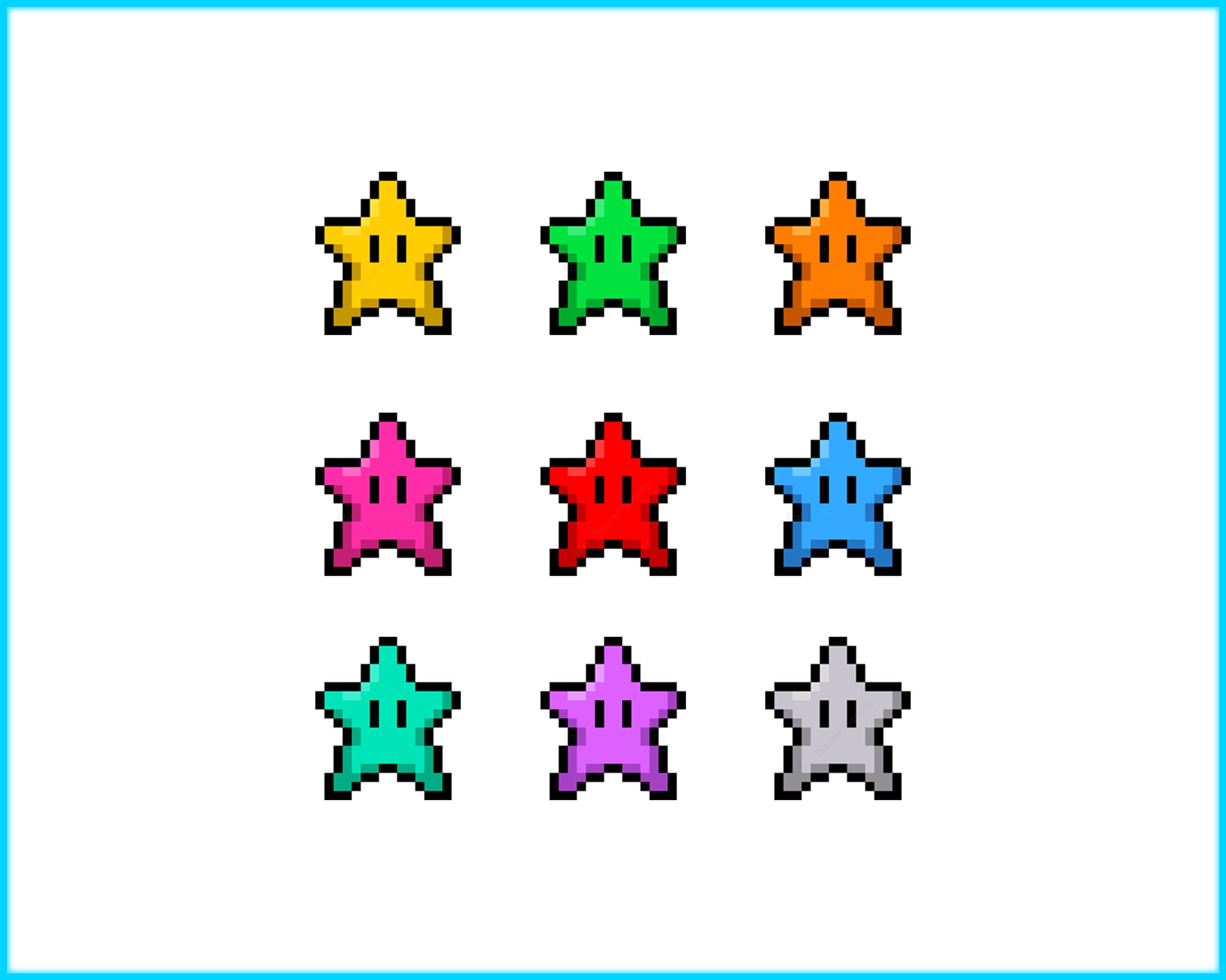 8-bit Star | Twitch Cheer Badges - Etsy