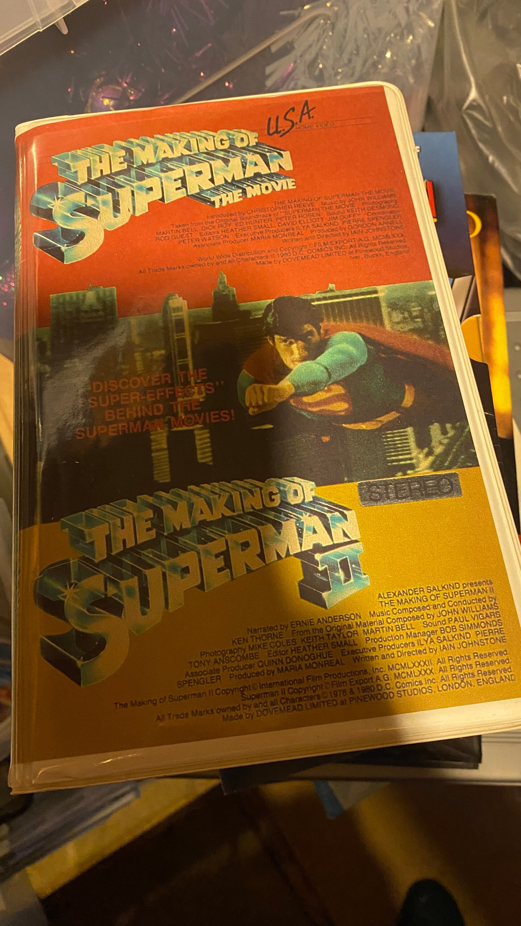 The Making of Superman the Movie & Superman 2 VHS Tape USA - Etsy UK
